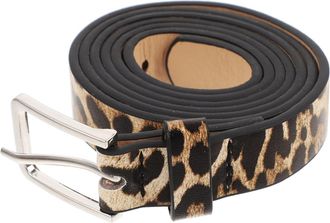 Valiclud Gürtel Mit Leopardenmuster Für Frauen, Gepardenmuster, PU-Ledergürtel