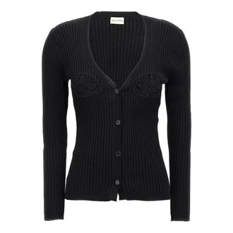 Magda Butrym 08 Cardigan - - Knitwear - Damen - Schwarzk - M