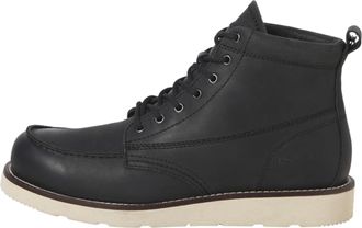 Jack & Jones Herren Jfwtoronto Leather Boot Styd Ln, Black, 44 EU