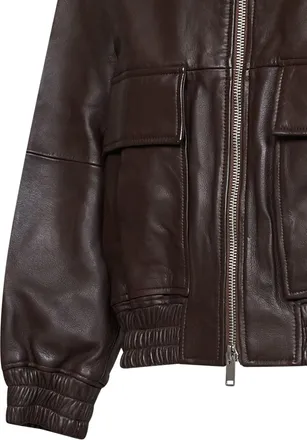 STUDIO NICHOLSON Piston Aviator Jacket - Brown