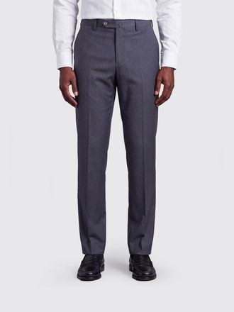 Pantaloni Torino Pantalon chino slim en m&eacute;lange de laine stretch avec fermeture d&eacute;centr&eacute;e