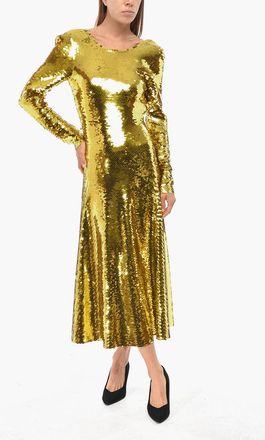 Bottega Veneta Sequin Flared Tunic With Maxi Back Neckline Bottega Veneta