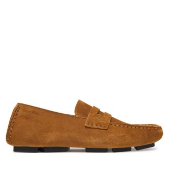 Calvin Klein Mokassins Calvin Klein Square Driver Suede HW0HW02844 Braun