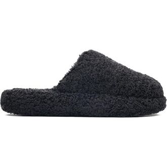 FitFlop Femme Iqushion D-Luxe Chaussons rembourr&eacute;s Teddy Mules Chaussure, Tout Noir, 38 EU