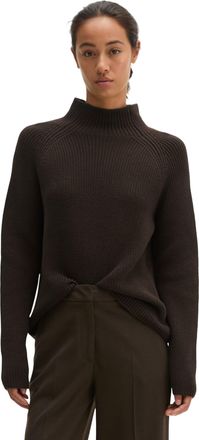 Marc O'Polo Strickpullover MARC OPOLO aus Organic Cotton, Damen, Gr. XXL, braun (burnt coffee), Obermaterial: 100% Baumwolle, unifarben, Pullover Strickpullover, 