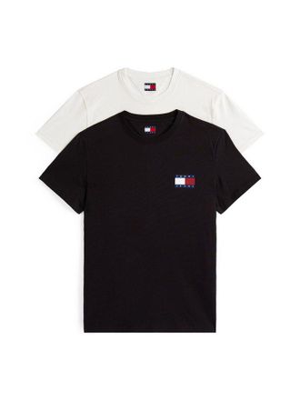 Tommy Jeans T-Shirt TJM SLIM 2PACK ESS FLAG TEE (2-tlg)