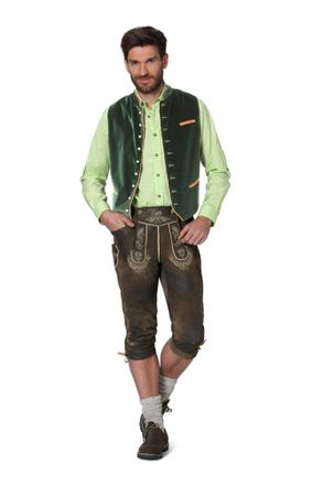 Stockerpoint Herren Trachtenweste Ricardo | Gr&ouml;&szlig;en 44-64 | Traditionelle & hochwertige Weste mit verstellbarem Riegel I Perfekt f&uuml;r Trachten & Festlichkeiten