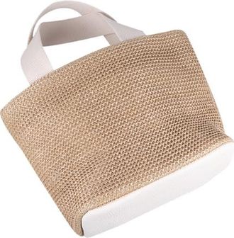 Valiclud Paquet De Plage Tiss&eacute; Vintage Pour Femme, Paquet &agrave; Bandouli&egrave;re En Paille Synth&eacute;tique Beige, Pochette De Rangement Pratique Pour &Eacute;t&eacute;, Usage Quotidien E