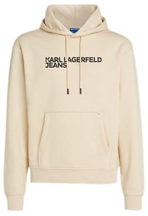 Karl Lagerfeld Karl Lagerfeld Jeans, Homme, Sweat &Agrave; Capuche Avec Logo Essentail, Coupe R&eacute;guli&egrave;re, Brun, XL
