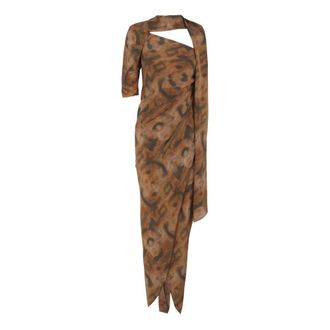Cortana Naila- Seidenkleid taiyo print- - - Dresses - Damen - Braun - S