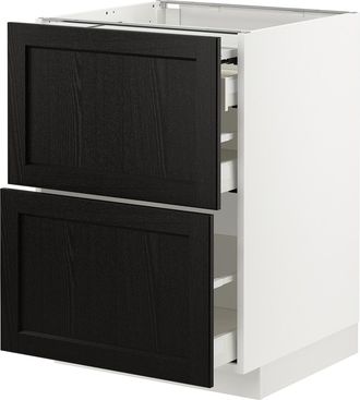 IKEA METOD / MAXIMERA Unterschr auszb Arbeitsfl/3 Schubl