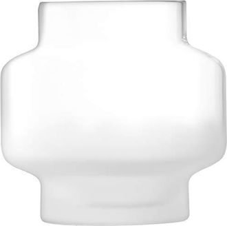 LSA Nebel Vase, Glas, Weiss/Opulenter Garten, H19cm