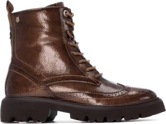 Carmela Damen 162593 Stiefelette im Militärstil, Taupe, 40 EU