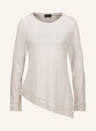 Monari Monari Longsleeve Mit Spitze weiss