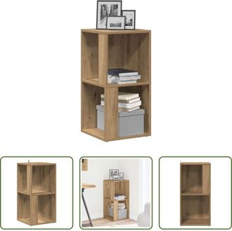 vidaXL Holzregal - Eckregal Artisan-Eiche 33x33x67 cm Holzwerkstoff