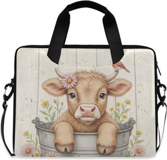 Alaza Sac pour ordinateur portable de 40,6 &agrave; 15,6 cm, motif animal terrier de Boston, sac pour ordinateur portable pour femme, homme, &eacute;tudiant, travail, voy