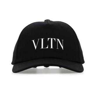 Valentino Garavani Homme, Accessoires, Noir, Taille: 59 CM Casquette de baseball en gabardine