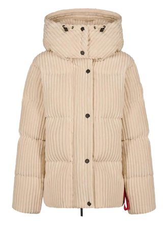 Afterlabel veste en velours côtelé Kipnuk à capuche - Tons neutres