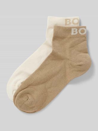 HUGO BOSS Sneaker-Socken mit Label-Stitching im 2er-Pack
