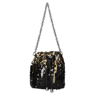 La Carrie Femme, Sacs, Noir, Taille: ONE Size Night Edition Paillettes Small Bucket