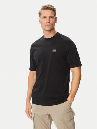 Napapijri T-Shirt S-Badge NP0A8949 Schwarz Regular Fit
