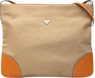 Prada Sac bandouli&egrave;re vintage doccasion - Femme - Pre-owned - Beige - Taille: ONE Size