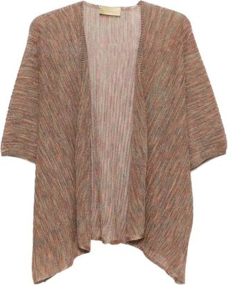 Momoni Femme, Vestes, Brun, Taille: ONE Size Giacca Divina a righe