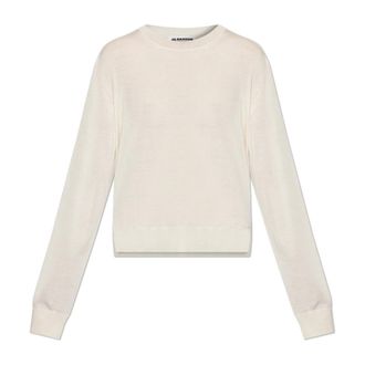 Jil Sander Pullover mit Seitenschlitzen - - Knitwear - Damen - Beige - M