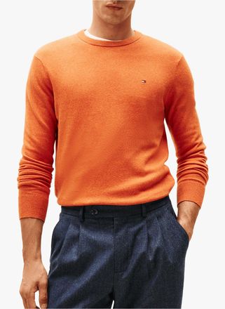 Tommy Hilfiger Pull col rond en coton et cachemire