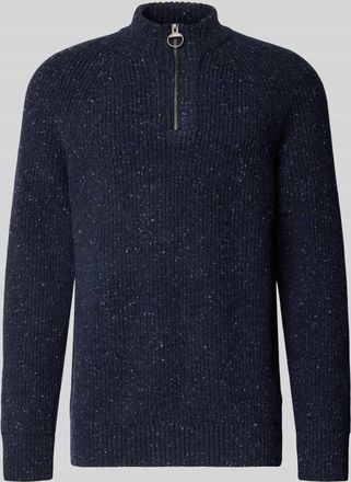 Barbour Troyer aus Woll-Mix mit Raglan&auml;rmeln