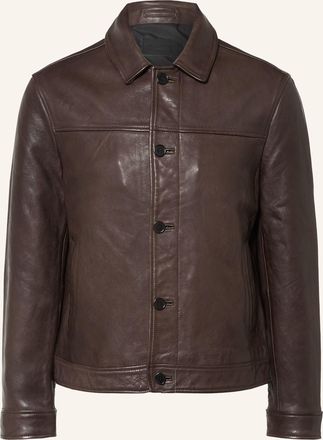AllSaints Allsaints Lederjacke Nates braun