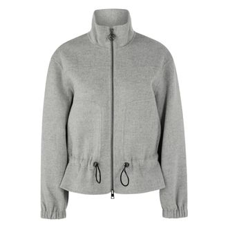 Marc Cain Femme, Pulls, Gris, Taille: 40 FR Wool Jacket