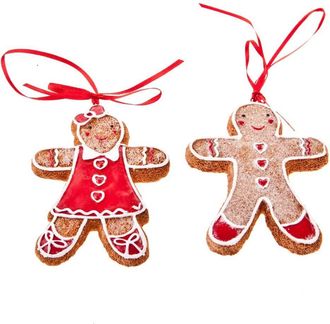 Gisela Graham Weihnachtsbaumdekoration, Motiv Lebkuchen-Junge und Mädchen