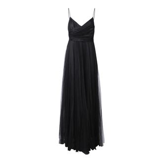 Fabiana Filippi Femme, Robes, Noir, Taille: 38 FR Robe Maxi en Tulle Plissé
