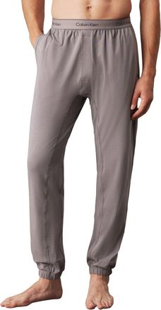 Calvin Klein Herren Jogginghose Jogger aus Stretch-Baumwolle, Beige (Brushed Nickel), XL