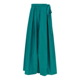 Pinko Pinko, Femme, Jupes, Vert, Taille: 36 FR Raponzolo Long Taffeta Skirt