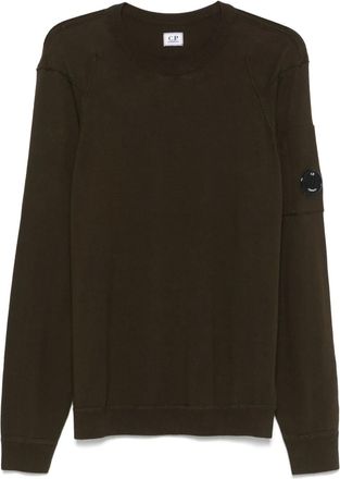 C.P. Company Pullover mit Lens-Detail - Grün