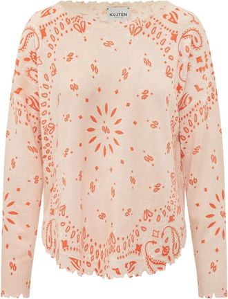 Kujten Kujten, Femme, Pulls, Multicolore, Taille: 40 FR Mela Bandana Sweater