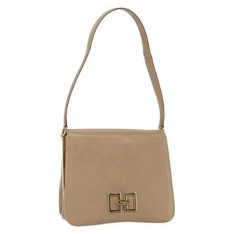 Ferragamo Sac bandouli&egrave;re en cuir Pre-owned - Femme - Pre-owned - Beige - Taille: ONE Size