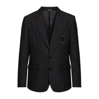 Dolce & Gabbana Wolljacke - - Jackets - Herren - Schwarzk - S