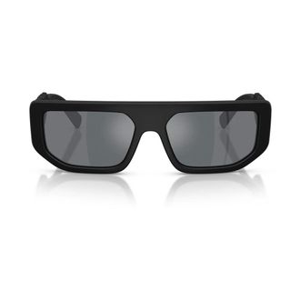 Dolce & Gabbana unisex, Accessoires, Noir, Taille: 56 MM Lunettes de soleil rectangulaires