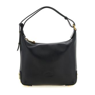 Tod's Schultertasche aus Leder - - Bags - Damen - Schwarzk - ONE SIZE
