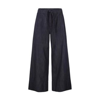 Max Mara Wide Hosen - - Trousers - Damen - Blau - S