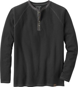 Legendary Whitetails Herren Einsiedler Henley-Hemd, Schwarz, 4X-Gro&szlig;