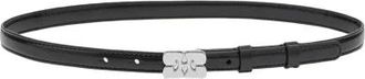 Ganni Femme, Accessoires, Noir, Taille: Xs/S Ceinture Papillon Noire en Vernis
