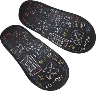 Generic Pantoufles Unisexes Mathématiques Et Physique Chaussons Femme Lavable Doux Chaude Pantoufles, Pour Mariage, Femmes, Intérieur Extérieur, L