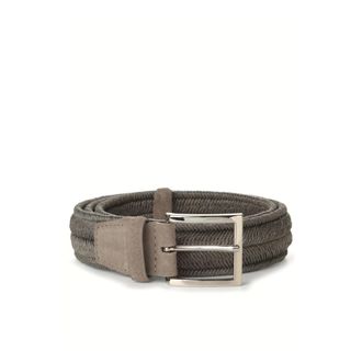 Orciani Gewebter Stoffg&uuml;rtel mit silberner Schnalle - - Accessories - Herren - Gr&uuml;n - 110 CM
