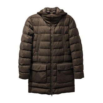 Herno Langer Mantel aus Wolle und Kaschmir - - Coats - Herren - Braun - XL