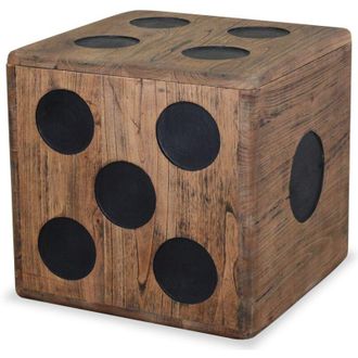 vidaXL Bo&icirc;te de rangement Bois Mindi 40x40x40 cm Design D&eacute;s vidaXL