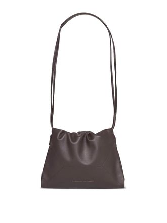 Brunello Cucinelli Sac Port&eacute; &Eacute;paule - Marron Fonc&eacute;